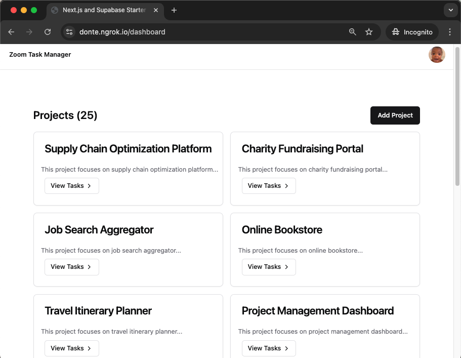 Setup development environment: Zoom, Ngrok, and Supabase developer ...